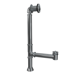 Polished Chrome Overflow Bath Drain | CopperSmith